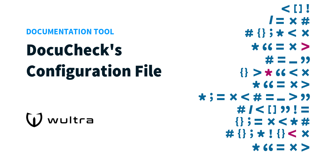 Documentation Tool Docuchecks Configuration File Wultra Developer Portal
