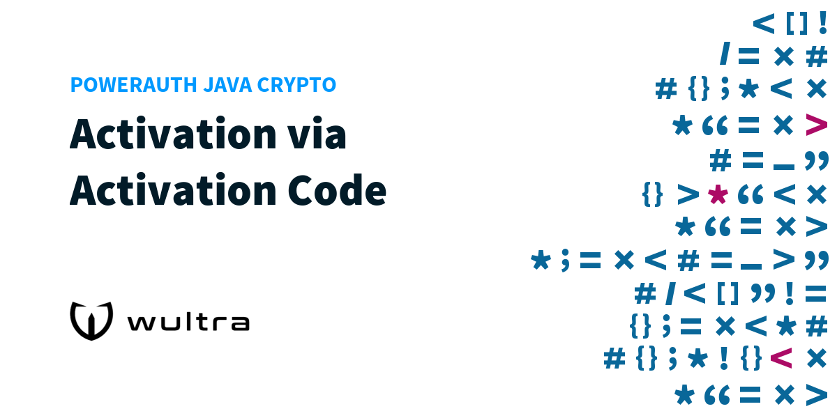 Powerauth Java Crypto Activation Via Activation Code Wultra Developer Portal